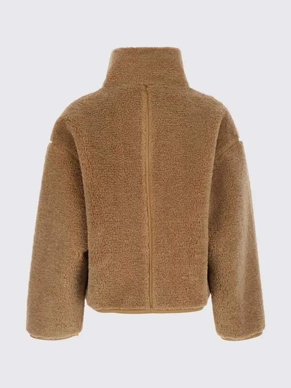 Pinko Faux Fur Jacket With Contrast Trims And Zip Closure