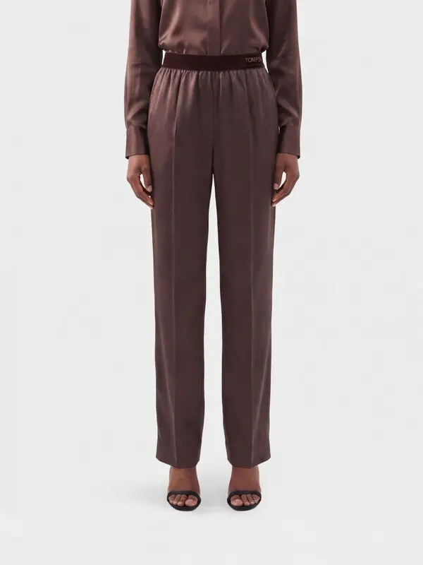 TOM FORD Tailored Trousers - Coffee