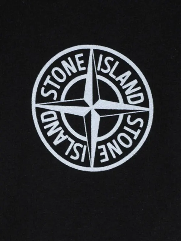 Stone Island Cotton T-shirt With Iconic Compass Logo Patch