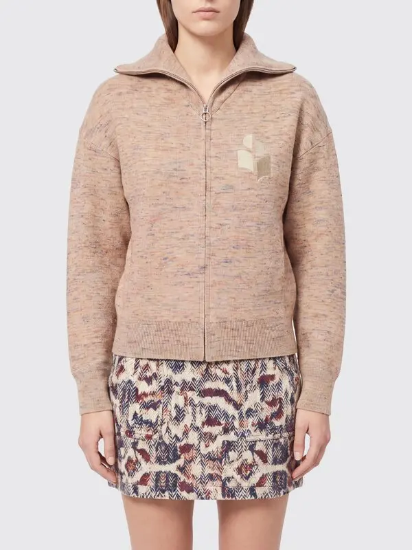 Isabel Marant Étoile Koxy Monogram Zip-up Cardigan - Pink