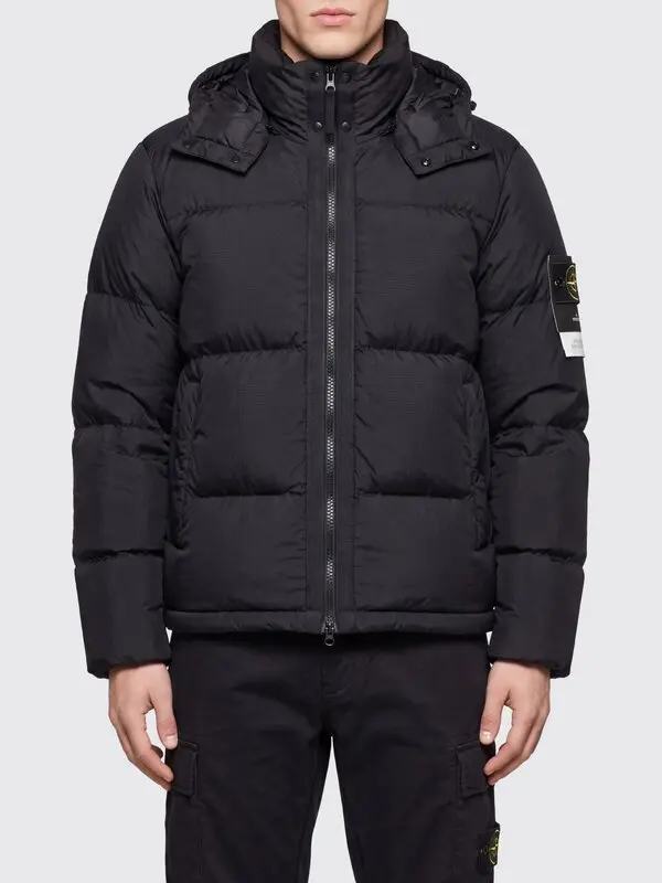Stone Island Coat Colour - Black