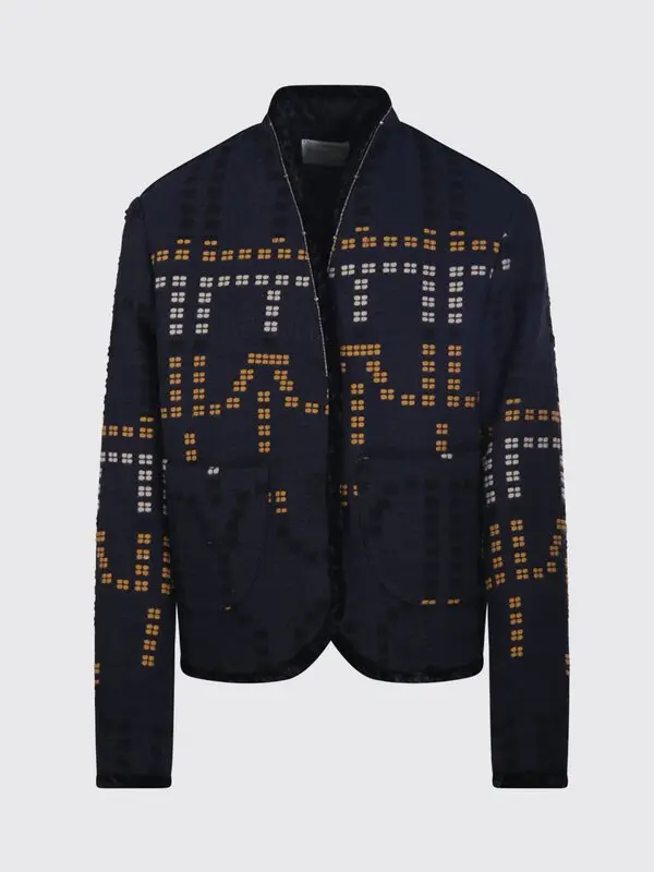 FORTE_FORTE Printed Jacket - Blue