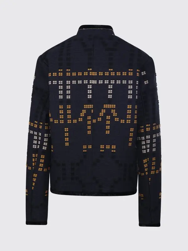 FORTE_FORTE Printed Jacket - Blue