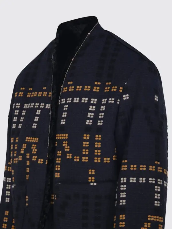 FORTE_FORTE Printed Jacket - Blue