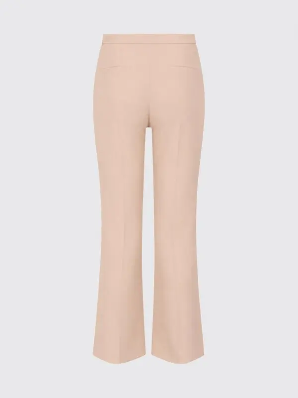 Elisabetta Franchi Slim-fit Cropped Crêpe Trousers - Nude