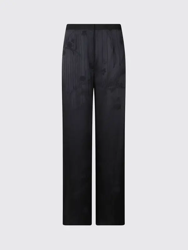 FORTE_FORTE High-waisted Floral Print Viscose Palazzo Pants