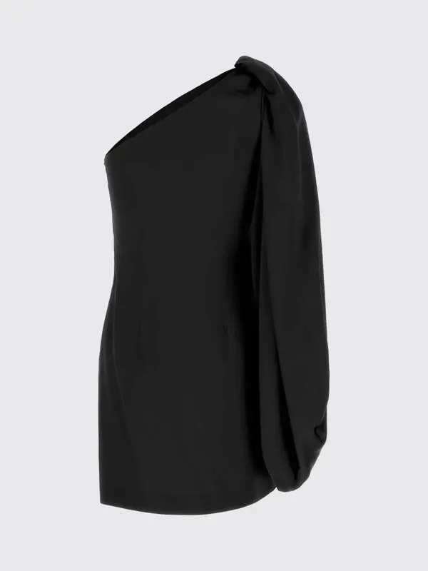 Stella McCartney Asymmetrical One-shoulder Crêpe Mini Dress - Black