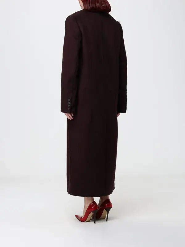 Victoria Beckham Single-breasted Long Coat - Red