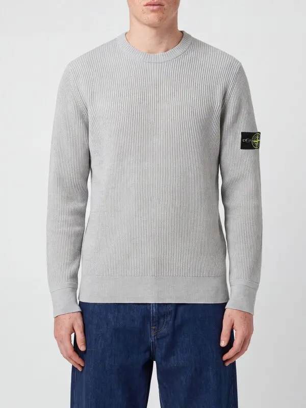 Stone Island Slim Fit Crewneck Wool Sweater - Sand