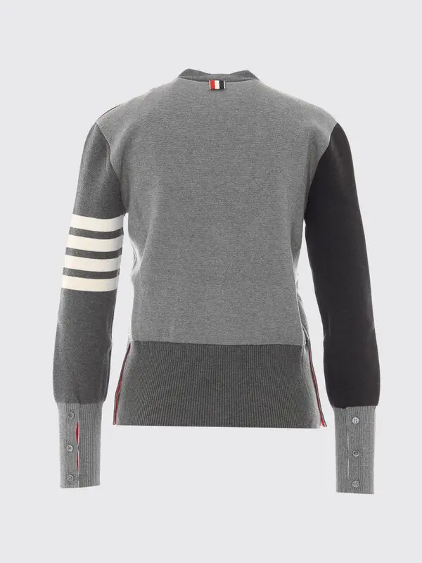 Thom Browne Slim Fit 4-bar Cotton Cardigan - Grey