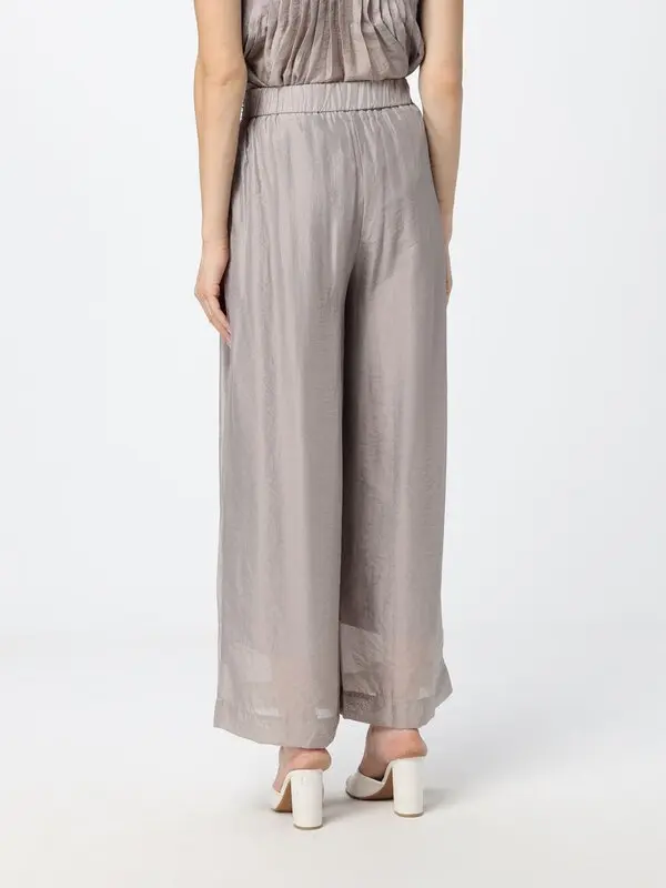 ELEH High-waisted Silk-blend Palazzo Pants With A Side Zip Closure