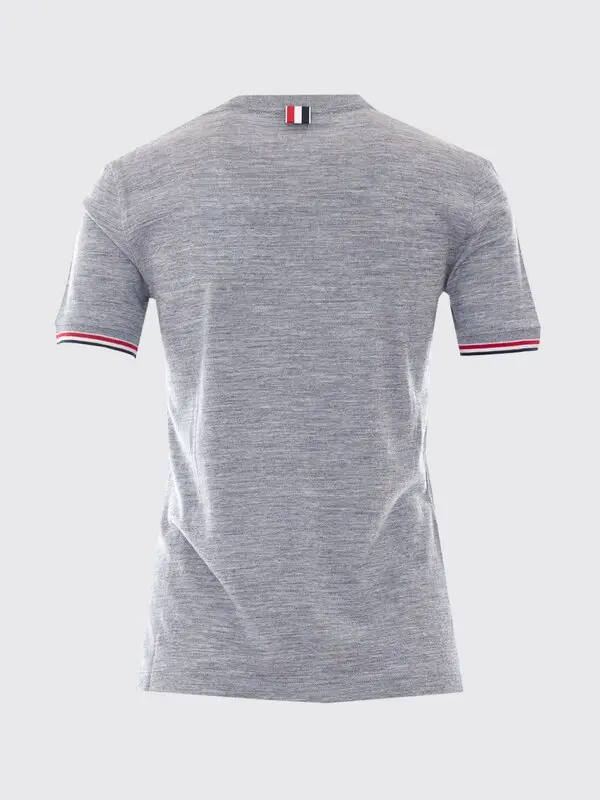 Thom Browne 4-bar Merino Wool T-shirt - Grey
