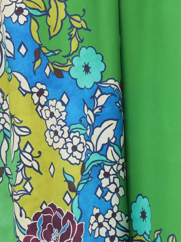 ALEMAIS Printed Wide Leg Trousers
