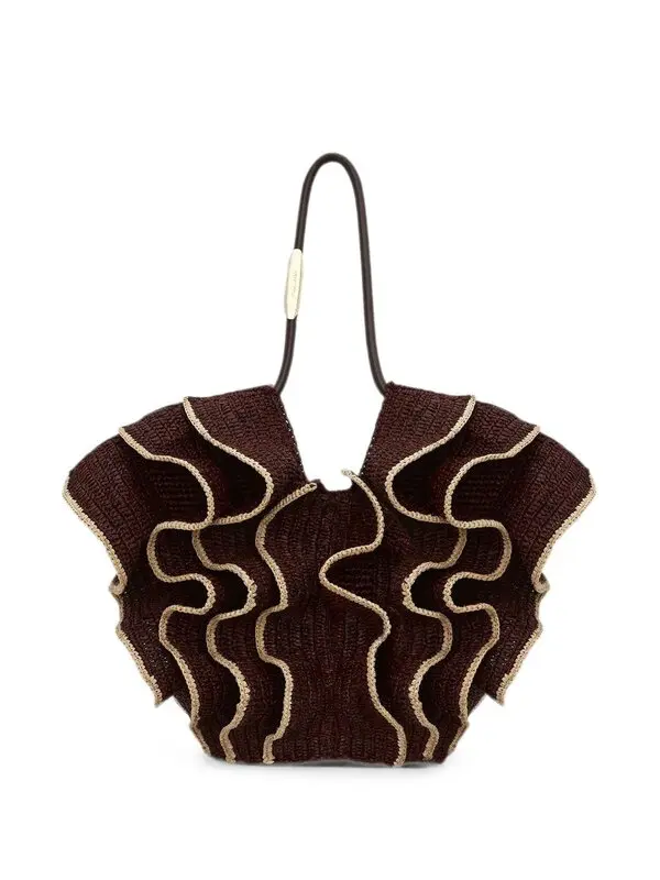 Zimmermann Goldentime Medium Rafia Tote