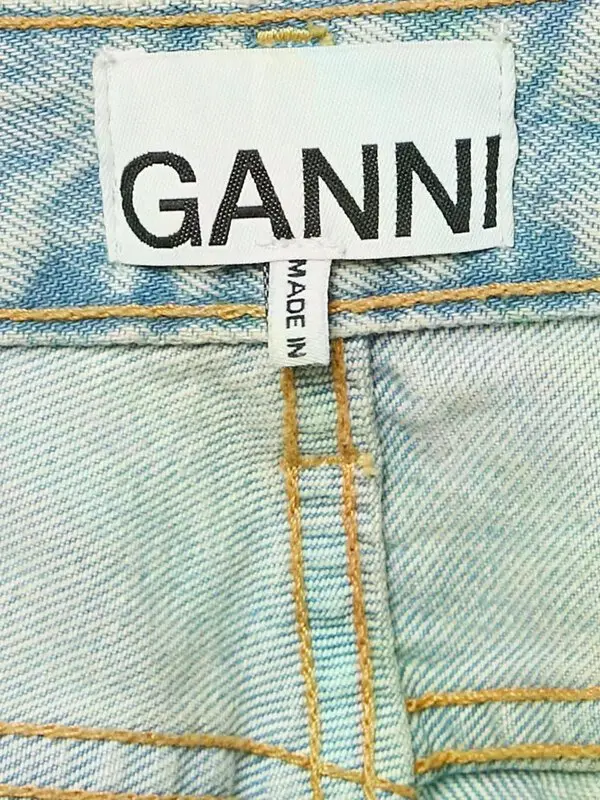 GANNI High-waisted Straight-leg Trousers