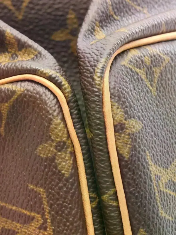 LOUIS VUITTON 2001 30 Monogram Speedy Tote Bag - Brown