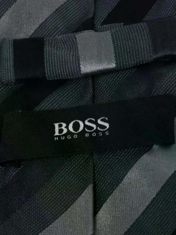 BOSS Diagonal-stripe Silk Tie