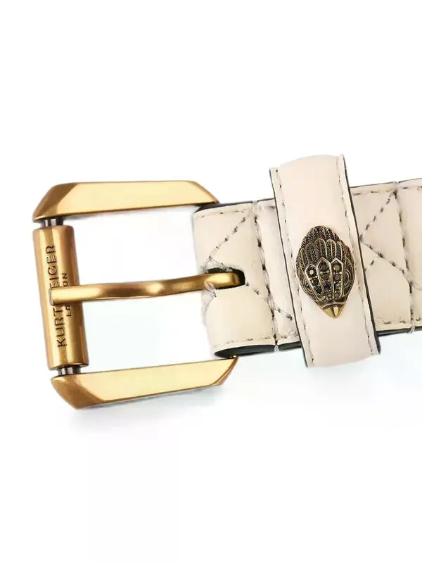 Kurt Geiger Quilted Eagle-head Belt - Neutrals