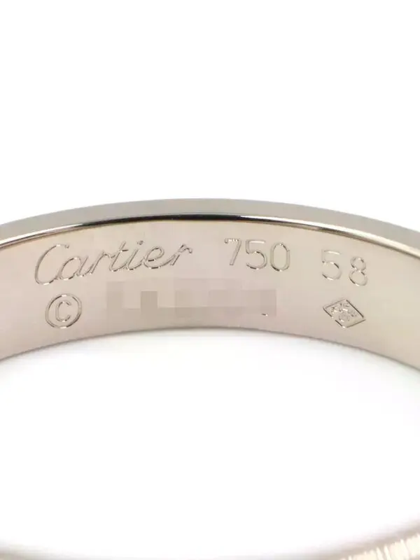Cartier 18k White Gold Love Ring - Silver