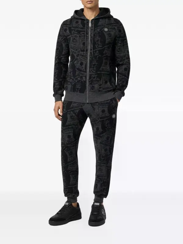 Philipp Plein Dollar-print Track Pants - Black