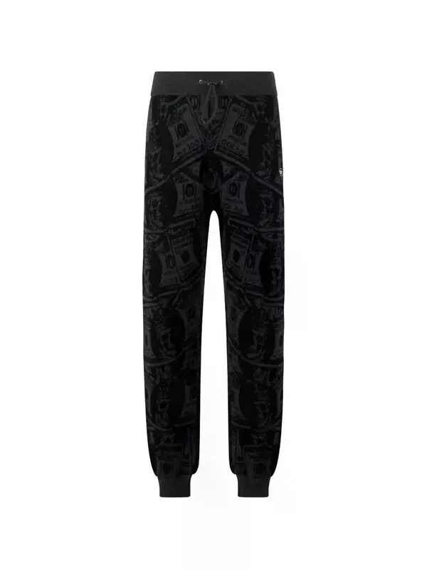Philipp Plein Dollar-print Track Pants - Black