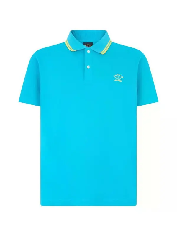 Paul & Shark Logo-embroidered Tipped Polo Shirt