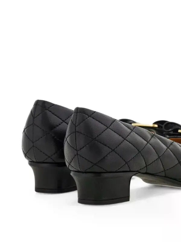 FERRAGAMO Quilted Vara Bow Pump