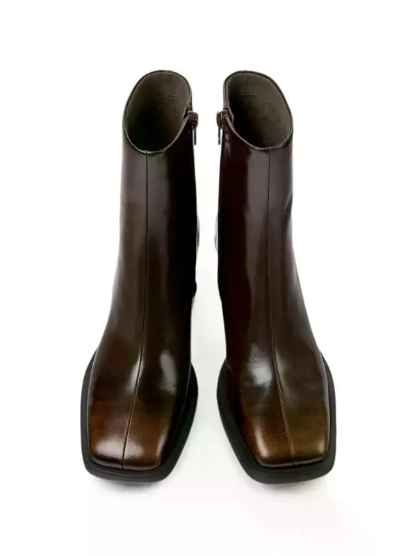Camper Louise Leather Ankle Boots - Brown