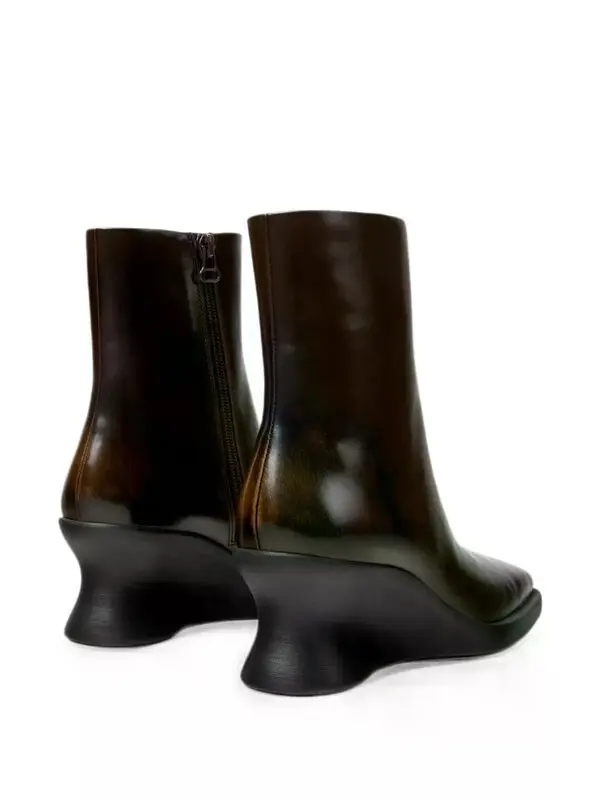 Camper Louise Leather Ankle Boots - Brown