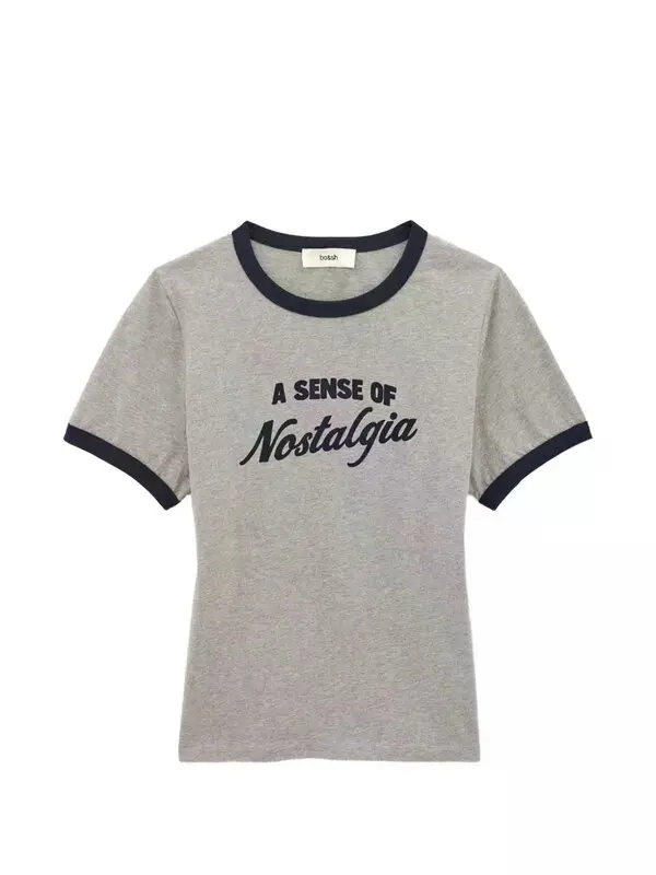 Ba&sh Rosta Slogan-print Ringer T-shirt