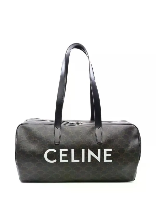 Celine 2010s Triomphe Duffel Bag - Brown