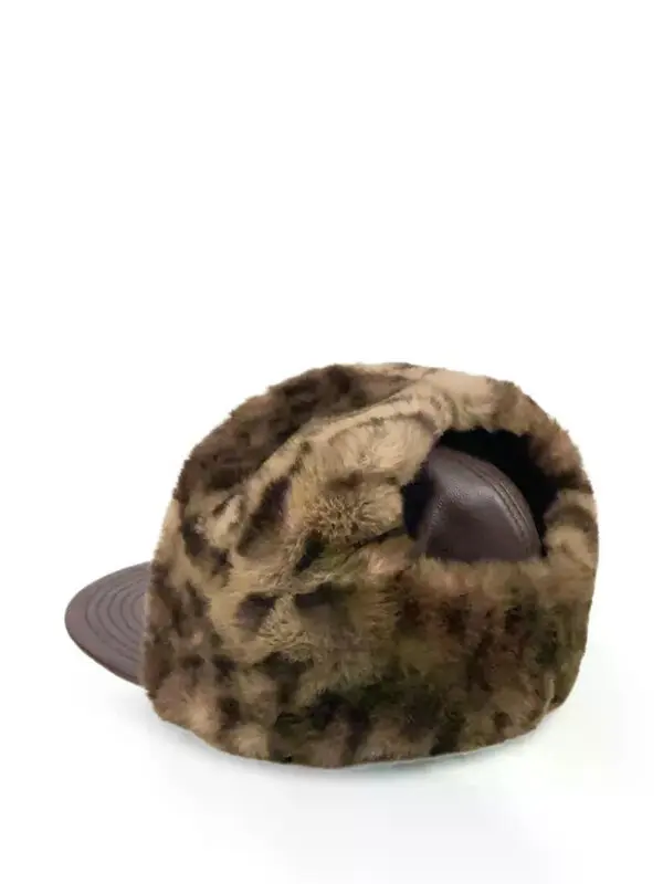 New Era 59fifty Leopard-print Leather Cap