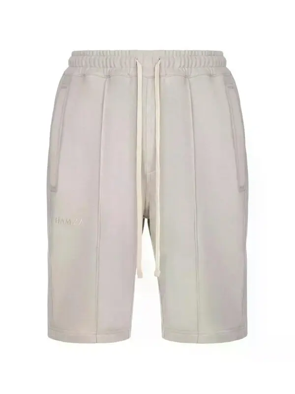 HAMZA Drawstring Waist Jersey Shorts