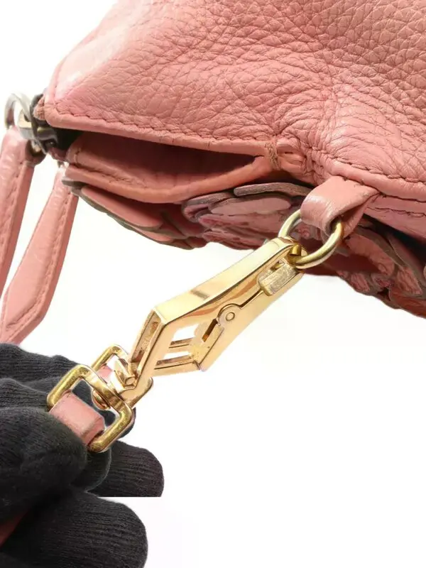 Burberry 2000s Floral-appliqué Shoulder Bag