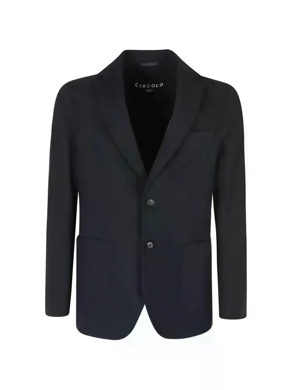 CIRCOLO 1901 Fleece Notch-lapel Cotton Blazer