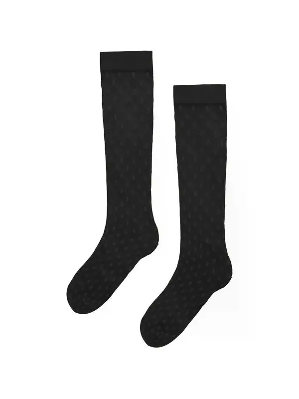Wolford Blossom Floral-pattern Knee-high Socks