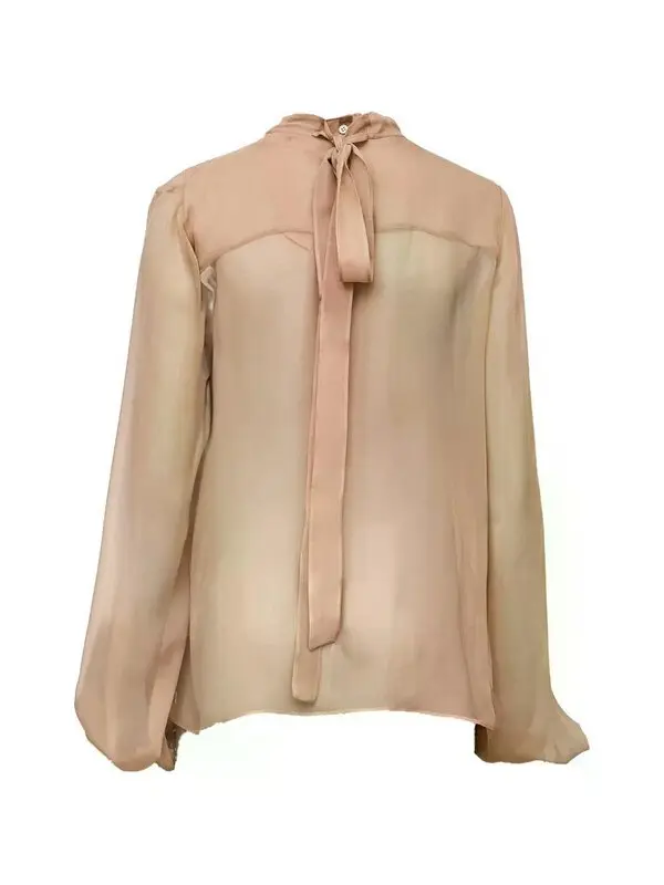 N°21 Pussy-bow Sheer Blouse