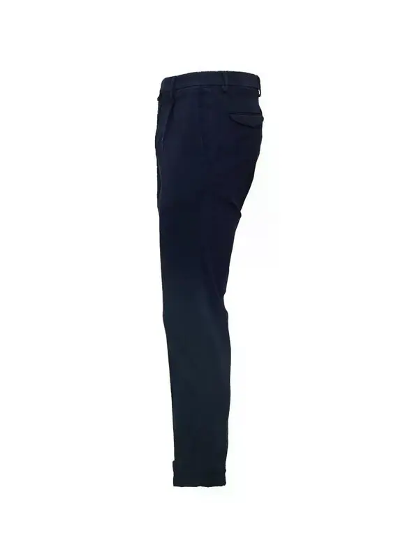 BRIGLIA 1949 Pleated Slim-fit Trousers - Blue