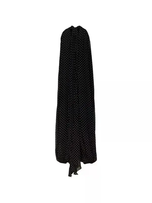 ROTATE BY BIRGER CHRISTENSEN Polka Dot Halterneck Jumpsuit