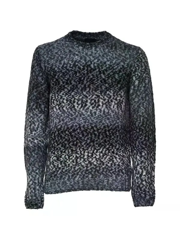 DONDUP Jacquard-knit Crew-neck Sweater