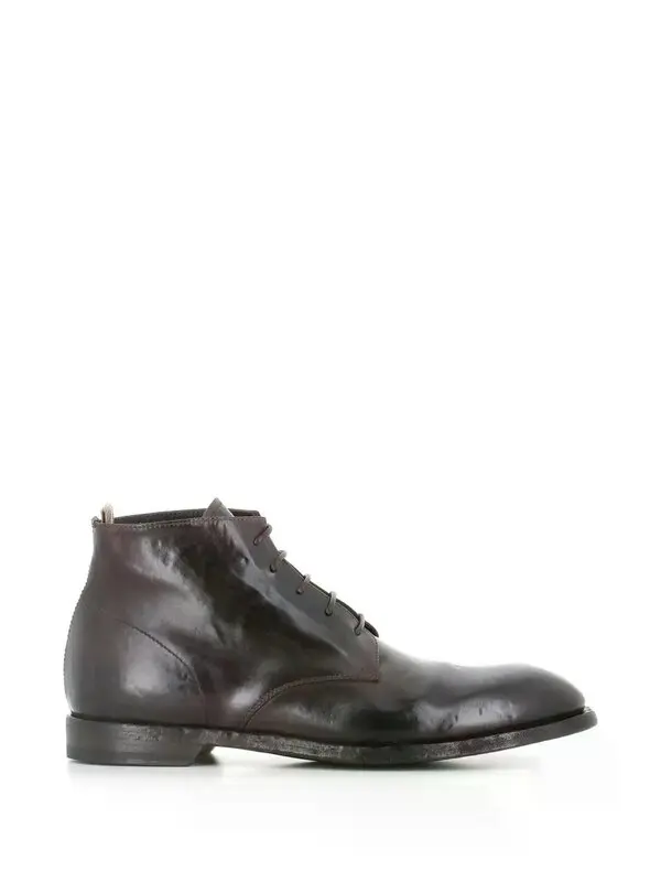 Officine Creative Sound Lace-up Leather Ankle Boots