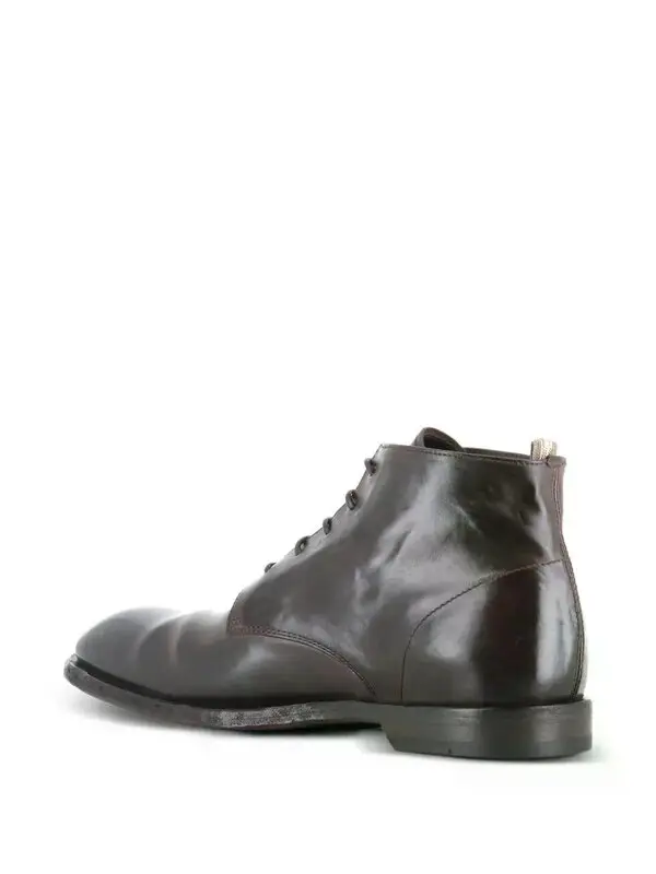 Officine Creative Sound Lace-up Leather Ankle Boots