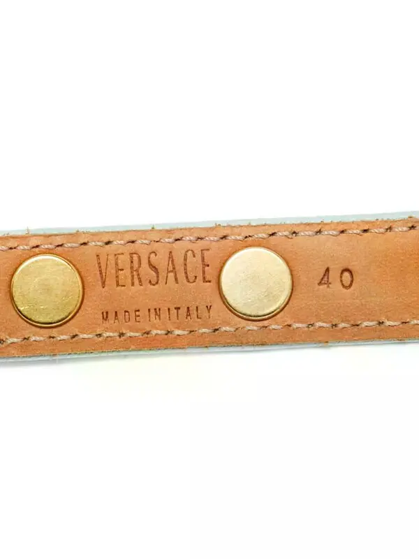 Versace Stud-embellishment Leather Belt