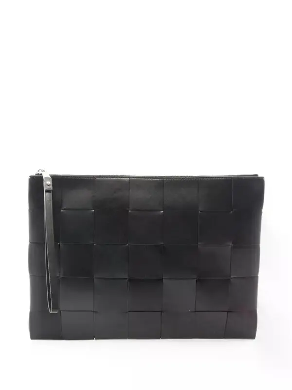 Bottega Veneta Maxi Intrecciato Clutch Bag - Black