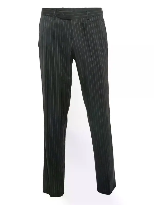 Hugo Boss Pre-owned Pinstripe Wool Trousers - Black