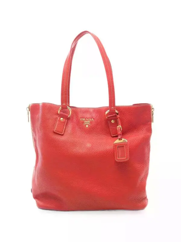 Prada 2010s Vitello Daino Tote Bag