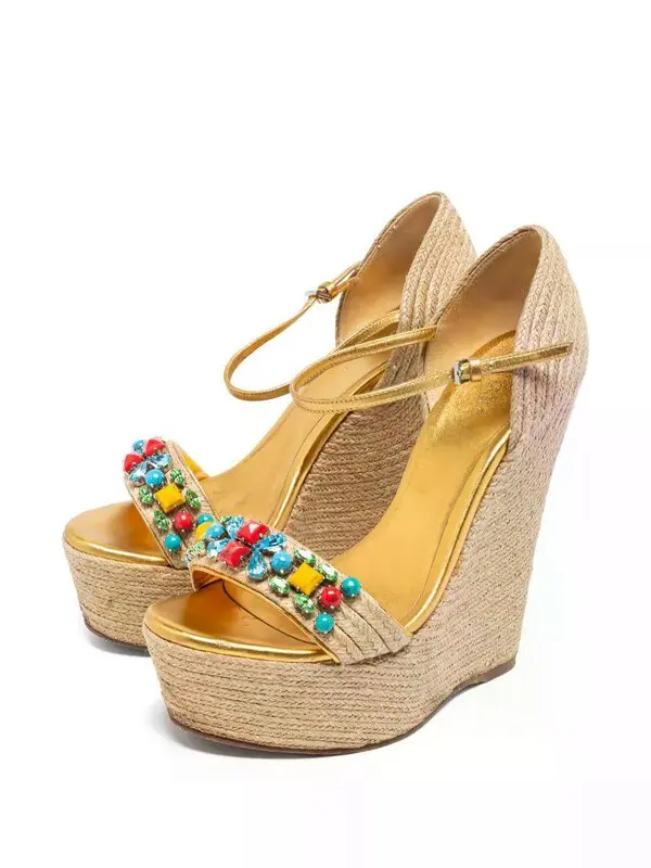 Gucci 160mm Rhinestone-embellished Espadrilles
