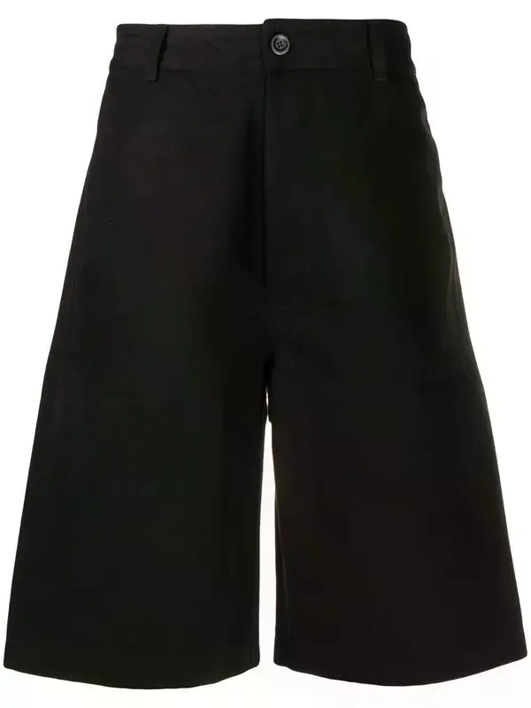 Rick Owens Wide Leg Bermuda Shorts