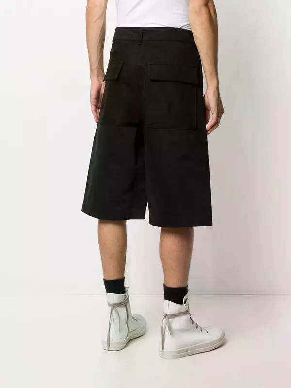 Rick Owens Wide Leg Bermuda Shorts