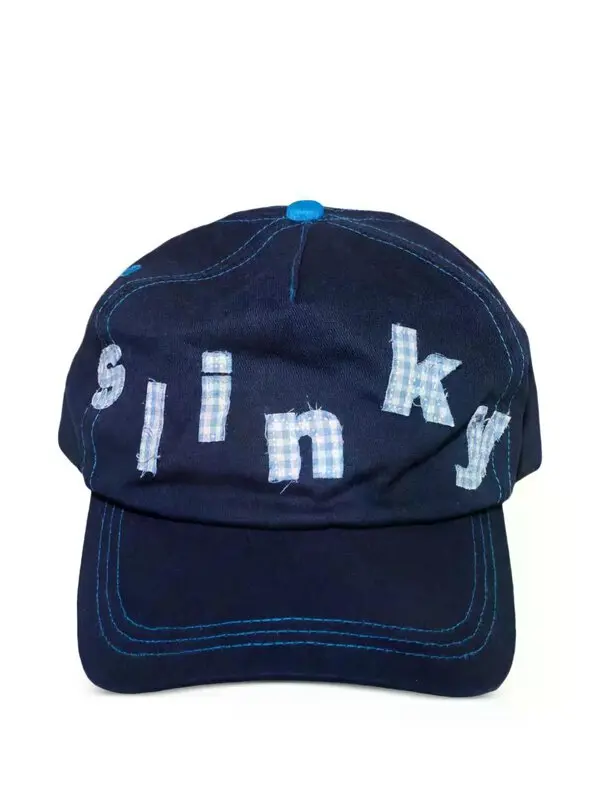 SLINKY Gingham Logo Cap - Blue